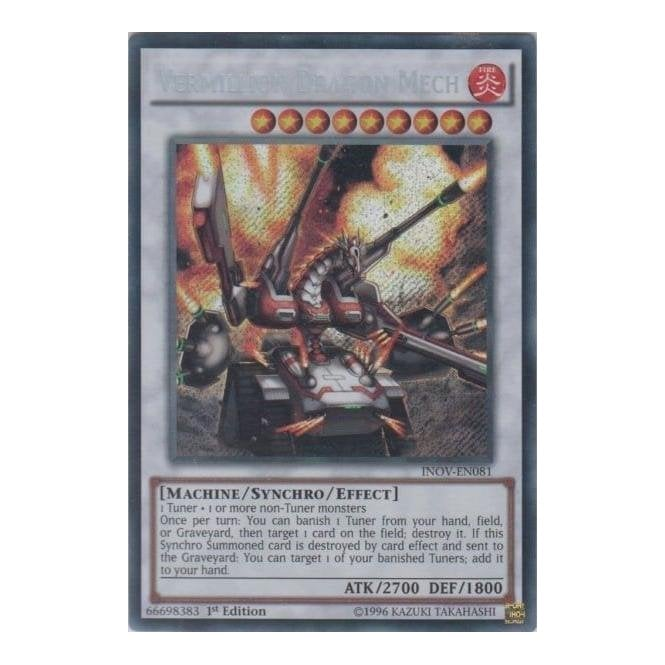 Yu-Gi-Oh! Card INOV-EN081 Vermillion Dragon Mech (Secret Rare) | Chaos Cards