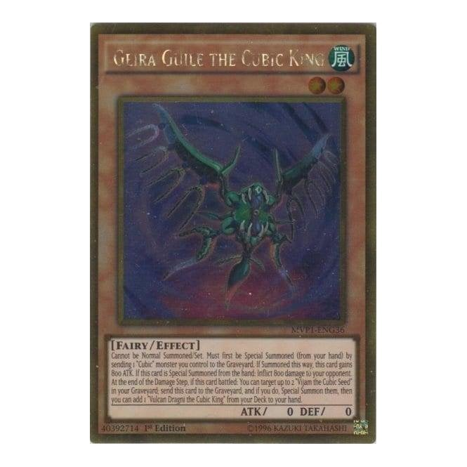 Yu-Gi-Oh! Card MVP1-ENG36 Geira Guile the Cubic King (Gold Rare ...