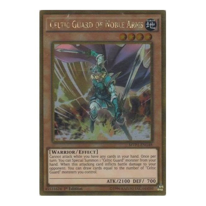 Yu-Gi-Oh! Card MVP1-ENG48 Celtic Guard of Noble Arms (Gold Rare ...
