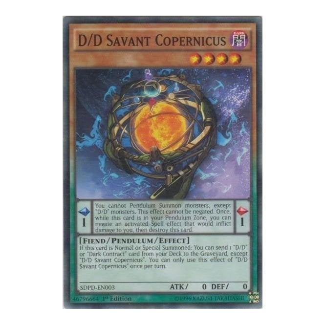 Yu-Gi-Oh! Card SDPD-EN003 D/D Savant Copernicus (Common) | Chaos Cards