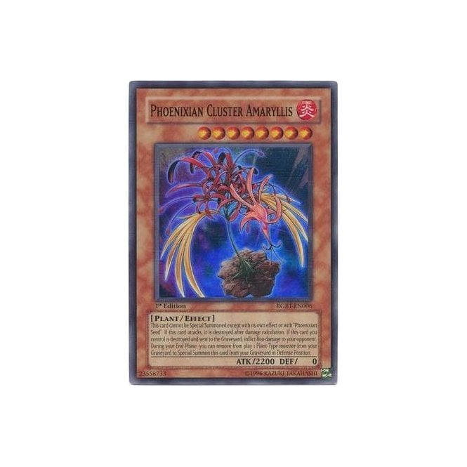 Yu-Gi-Oh! Card RGBT-EN006 Phoenixian Cluster Amaryllis (Super Rare ...