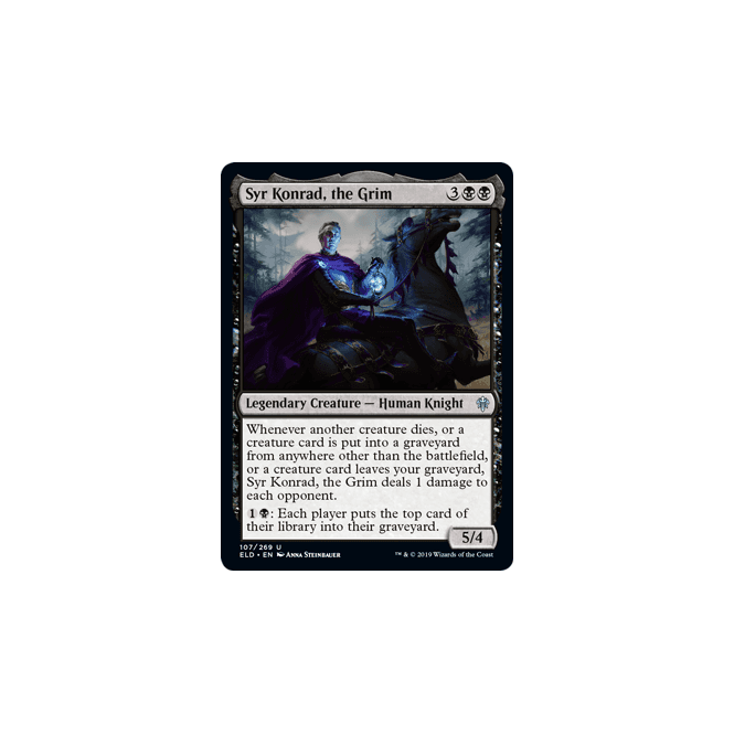 Syr Konrad, the Grim : THRONE OF ELDRAINE 107/269 - Magic the Gathering ...