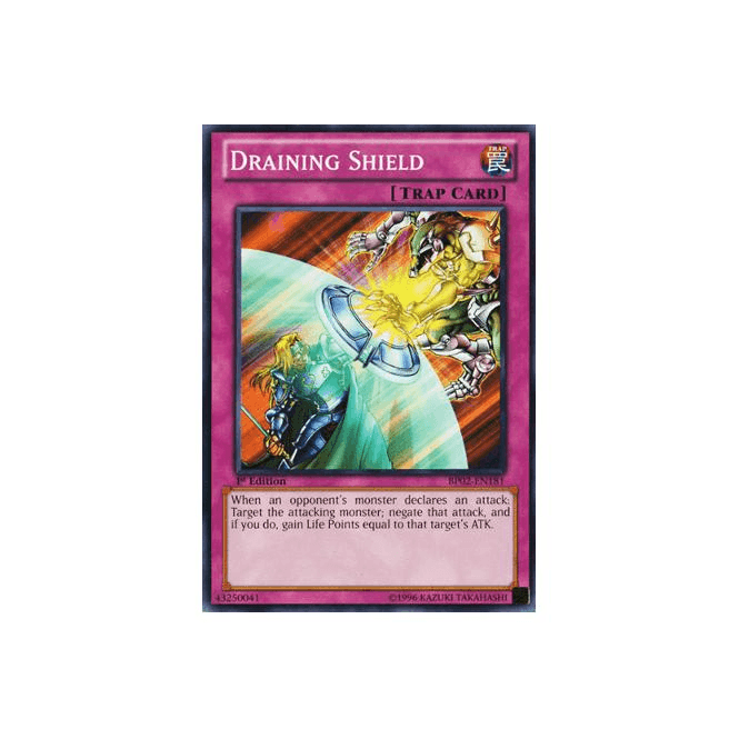 Yu-Gi-Oh! Card DR2-EN166 Draining Shield | Chaos Cards