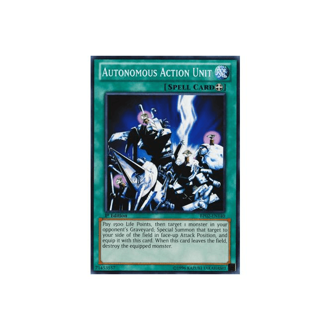 Yu-Gi-Oh! Card MFC-032 Autonomous Action Unit | Chaos Cards