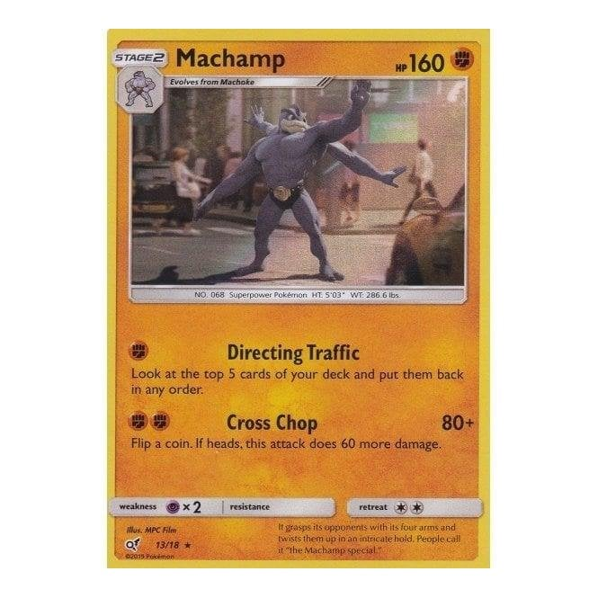 Pokemon Single Card SUN AND MOON - Detective Pikachu - 13/18 : Machamp ...