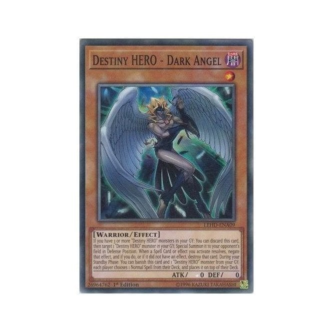 Yu-Gi-Oh! Card LEHD-ENA09 Destiny HERO - Dark Angel (Common) | Chaos Cards