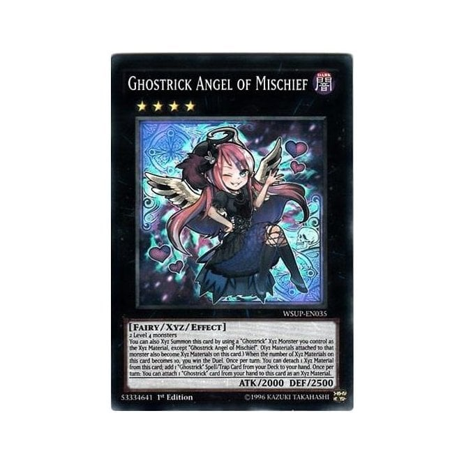 Yu-Gi-Oh! Card WSUP-EN035 Ghostrick Angel of Mischief (Super Rare ...
