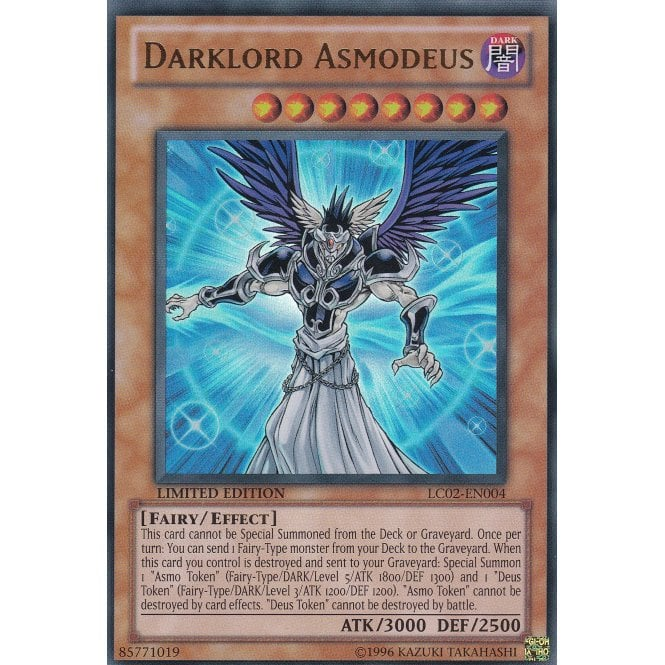 Yu-Gi-Oh! Promo Card LC02-EN004 Darklord Asmodeus (Ultra Rare) | Chaos ...