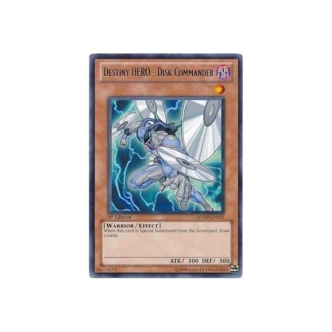 Yu-Gi-Oh! Card RYMP-EN035 Destiny HERO - Disk Commander (Rare) | Chaos ...