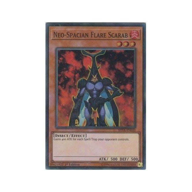 Yu-Gi-Oh! Card SHVA-EN033 Neo-Spacian Flare Scarab (Super Rare) | Chaos ...