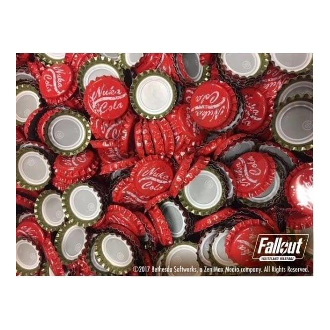 Fallout: Wasteland Warfare - Nuka Cola Caps and Sticker Set