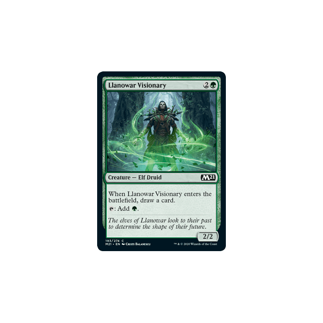 Llanowar Visionary : MAGIC 2021 193/274 - Magic the Gathering Single Card
