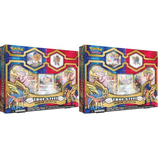 Pokemon Premium Figure & Pin True Steel Collection Box Set of Two