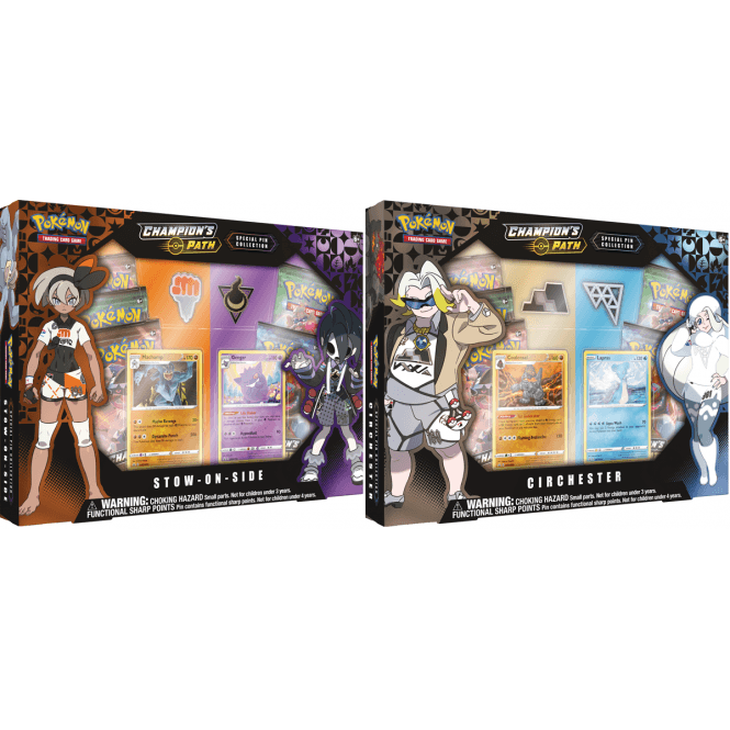 Pokemon Sword and Shield Champion's Path Special Pin Collection Set of 2