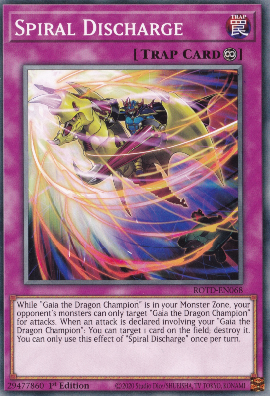 Rotd En068 Spiral Discharge Common Rotd En068 Yu Gi Oh Single Card