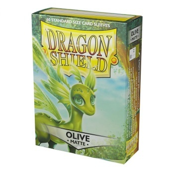 Dragon Shield Standard Size Matte Sleeves - Olive (60 Sleeves)