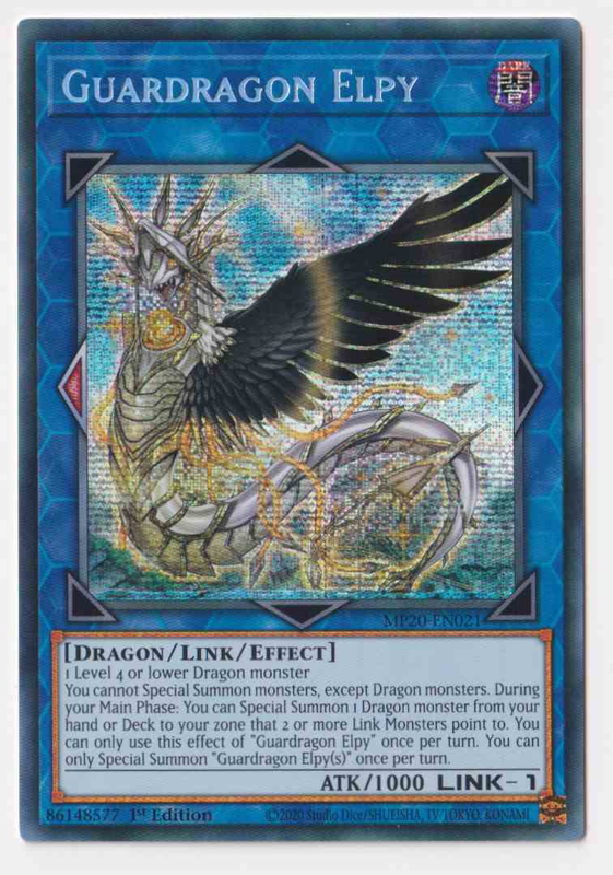 MP20-EN021 Guardragon Elpy (Prismatic Secret Rare) : MP20-EN021 - Yu-Gi ...