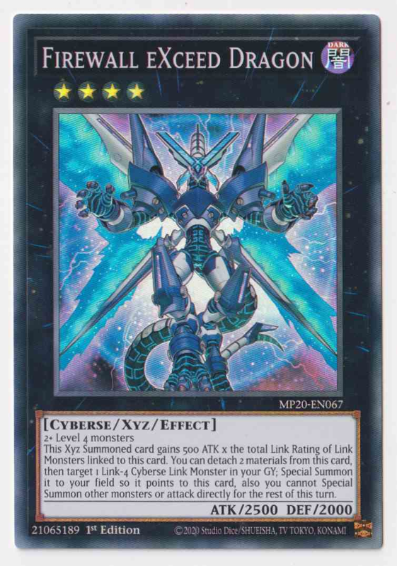 Firewall eXceed Dragon (Super Rare) : MP20-EN067 - Yu-Gi-Oh! Single Card