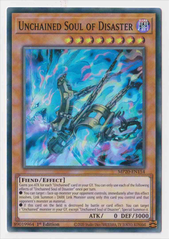 Unchained Soul of Disaster (Super Rare) : MP20-EN154 - Yu-Gi-Oh! Single ...