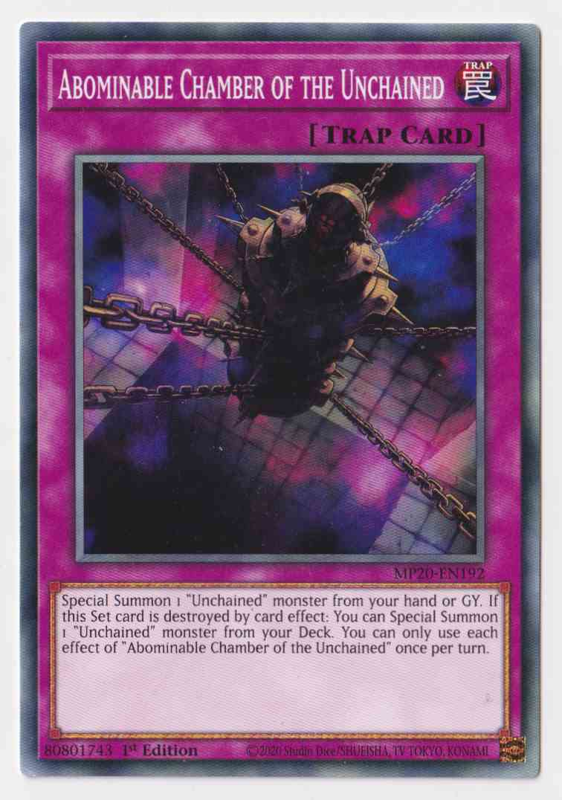 Abominable Chamber of the Unchained (Common) : MP20-EN192 - Yu-Gi-Oh ...