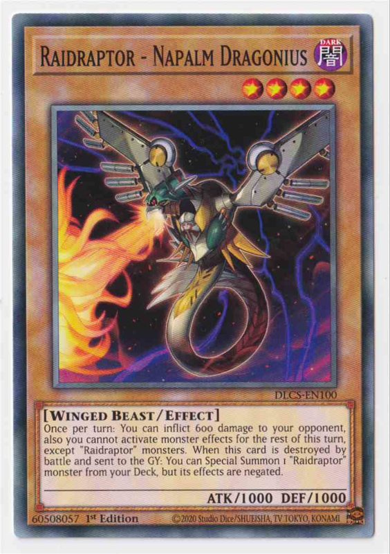 Raidraptor - Napalm Dragonius (Common) : DLCS-EN100 - Yu-Gi-Oh! Single Card