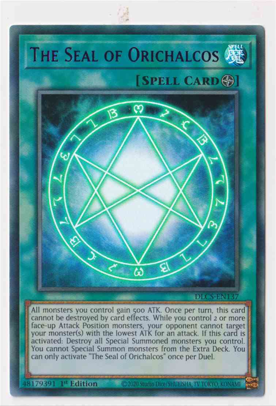 The Seal of Orichalcos (Ultra Rare) (Purple) : DLCS-EN137 - Yu-Gi-Oh ...