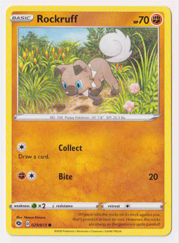 Rockruff Sword And Shield Champions Path 29 073 Pokemon Single Card