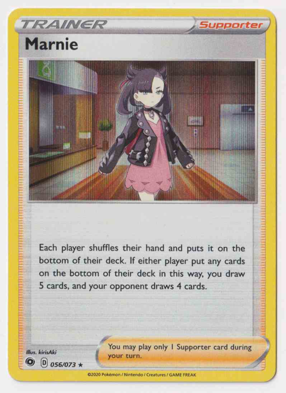 Marnie : SWORD AND SHIELD - CHAMPION'S PATH 56/073 - Pokemon Single Card