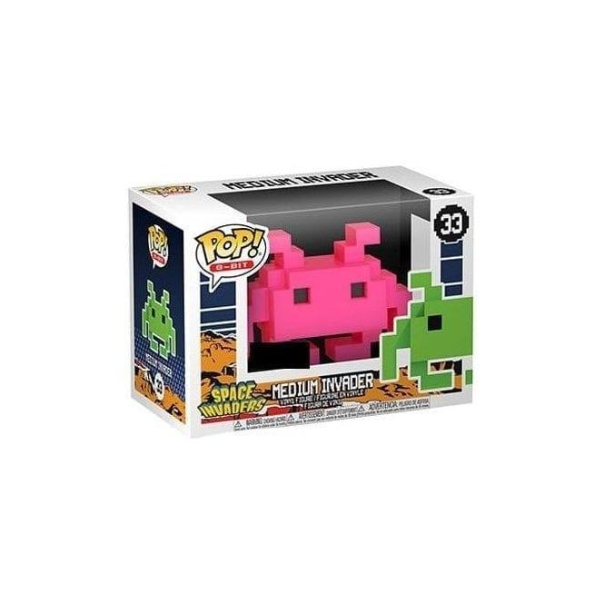 Pop! Space Invaders - Medium Invader PINK Vinyl Figure #33