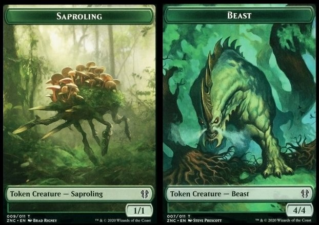 Saproling / Beast (TOKEN) : ZENDIKAR RISING - COMMANDER Commander ...