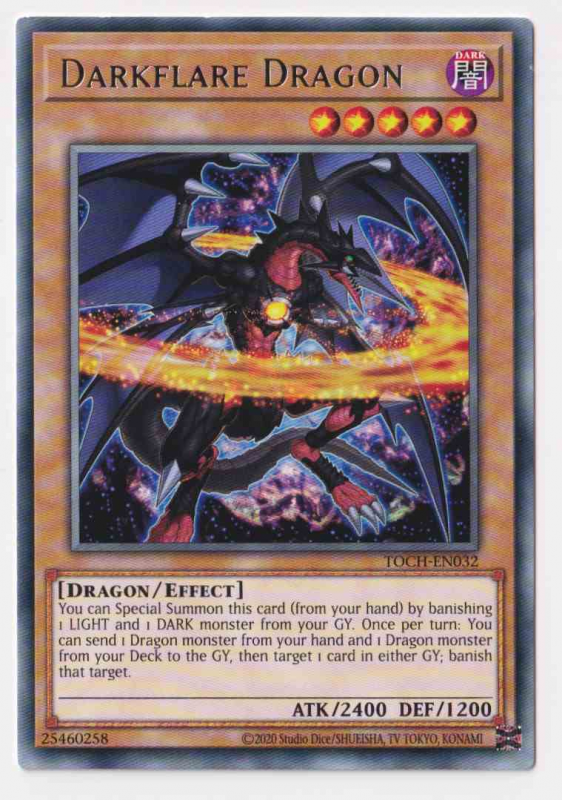Darkflare Dragon (Rare) : TOCH-EN032 - Yu-Gi-Oh! Single Card