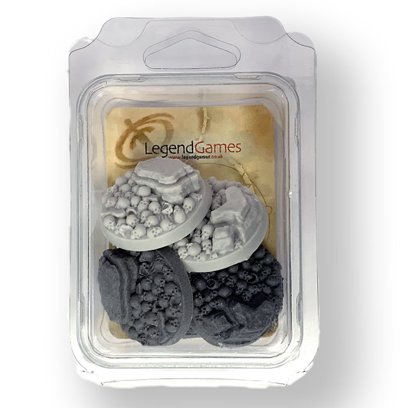 Legend Games Resin Terrain 40mm skull bases x5