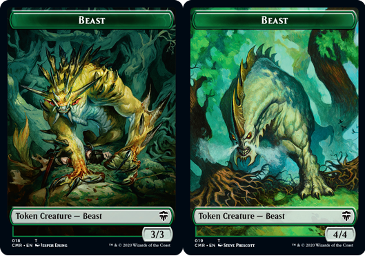 Beast // Beast (Double Sided Tokens) - COMMANDER LEGENDS - DST02 ...