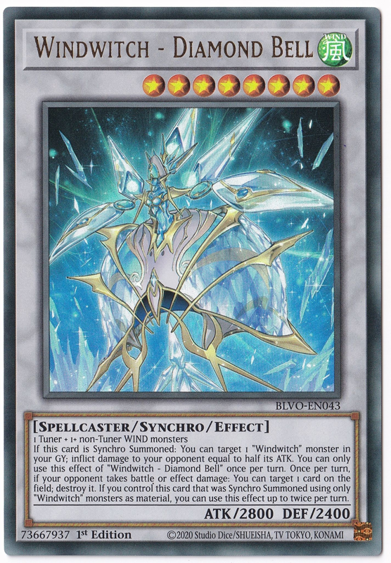 Windwitch - Diamond Bell (Ultra Rare) - BLVO-EN043 - Yu-Gi-Oh! Single Card