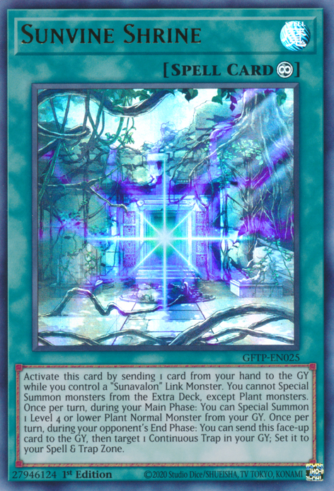 Sunvine Shrine (Ultra Rare) - GFTP-EN025 - Yu-Gi-Oh! Single Card