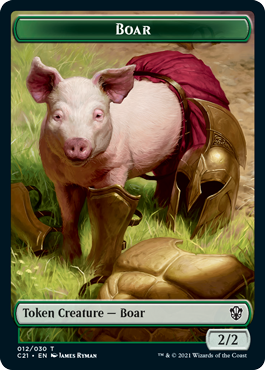 Boar Token // Hydra Token : COMMANDER 2021 - Magic the Gathering Single ...