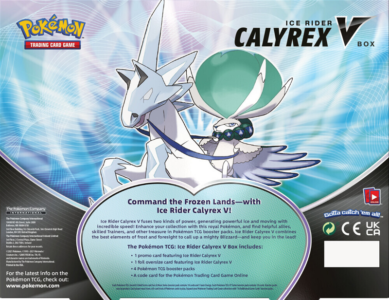 Pokemon Ice Rider Calyrex V Collection Box | Chaos Cards