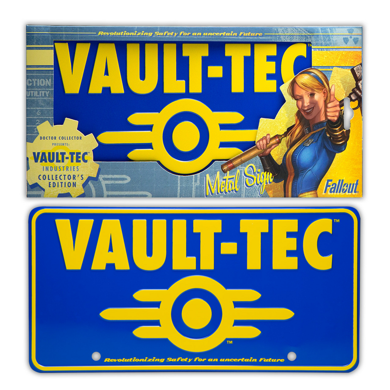 Fallout - Vault-Tec Metal Sign | Chaos Cards