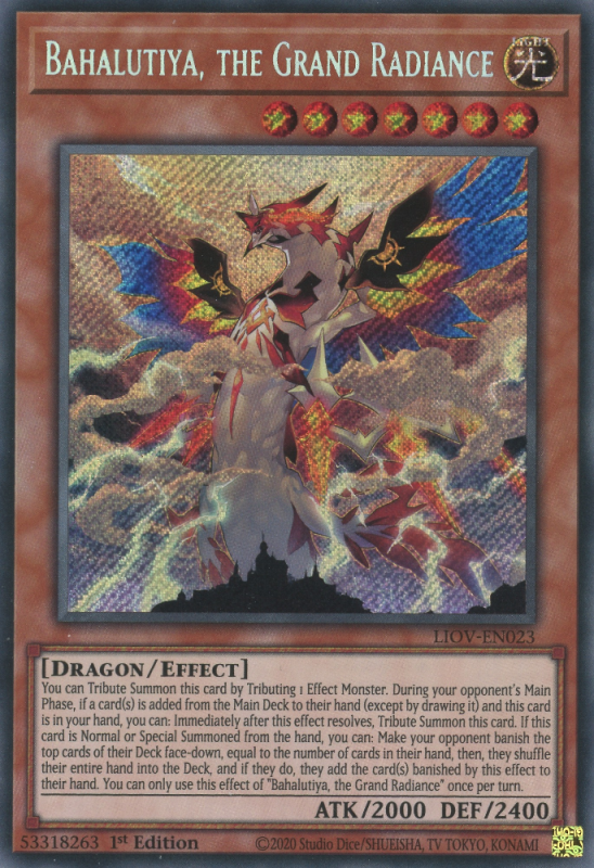 Bahalutiya, the Grand Radiance (Secret Rare) - LIOV-EN023 - Yu-Gi-Oh! Single Card