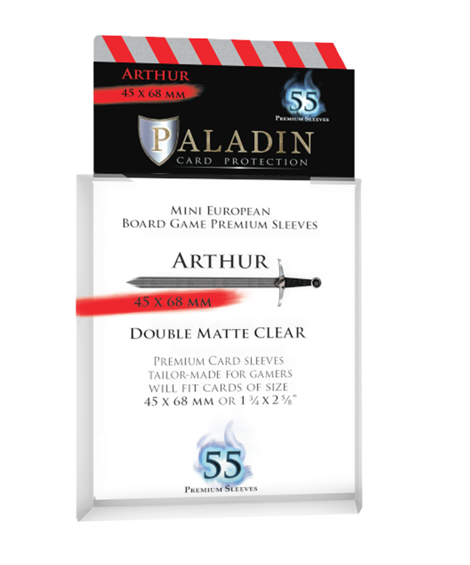 Paladin Board Game Premium Sleeves : Arthur Mini European DOUBLE MATTE (55)