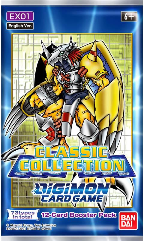 Digimon Card Game - Classic Collection EX-01 Booster PACK (12 Cards)