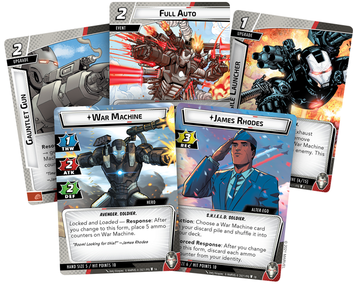 Marvel Champions: War Machine Hero Pack | Chaos Cards