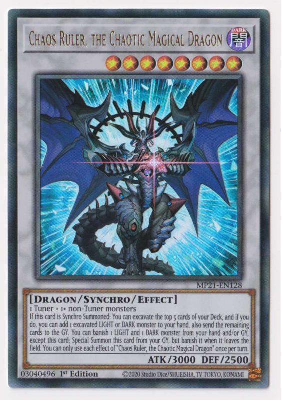 Chaos Ruler, the Chaotic Magical Dragon (Ultra Rare) : MP21-EN128 - Yu ...