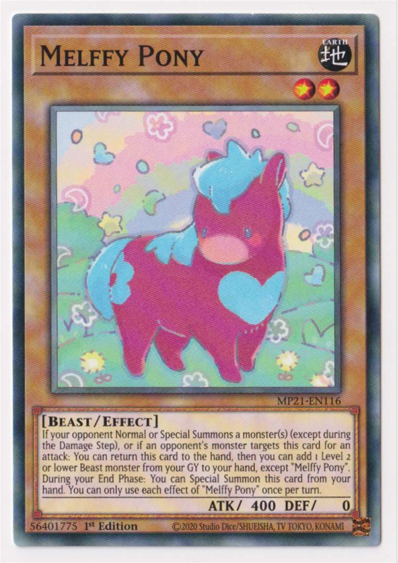Melffy Pony (Common) : MP21-EN116 - Yu-Gi-Oh! Single Card