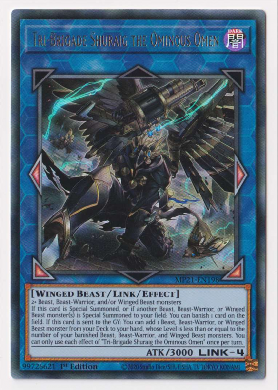 Tri-Brigade Shuraig the Ominous Omen (Ultra Rare) : MP21-EN198 - Yu-Gi ...