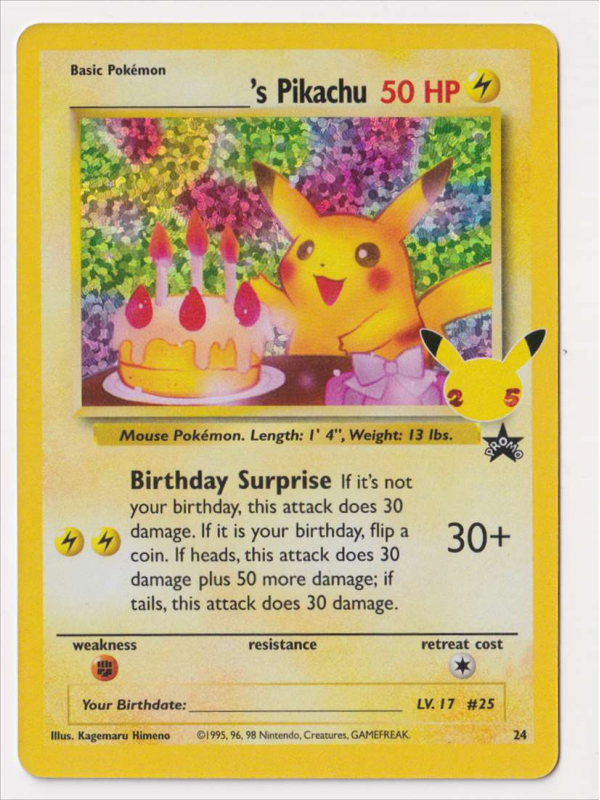 s Pikachu : CELEBRATIONS - CLASSIC COLLECTION (WIZARDS BLACK STAR ...