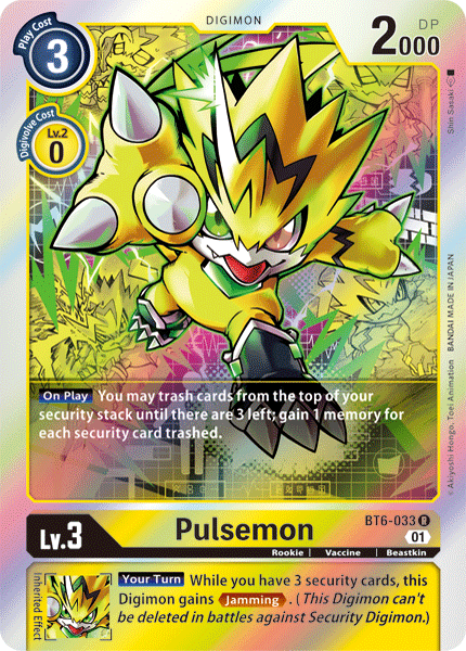 Pulsemon : BT6-033 DOUBLE DIAMOND - Digimon Card Game Single Card