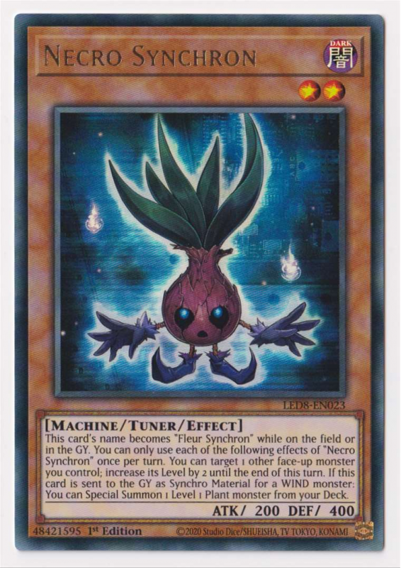 Necro Synchron Ultra Rare Led8 En023 Yu Gi Oh Single Card