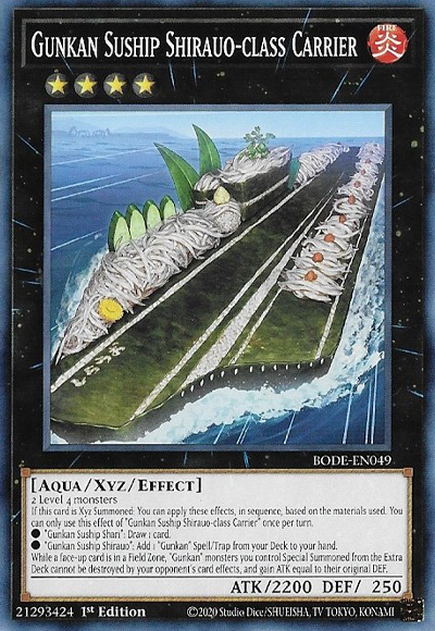 Gunkan Suship Shirauo-class Carrier (Common) : BODE-EN049 - Yu-Gi-Oh! Single Card