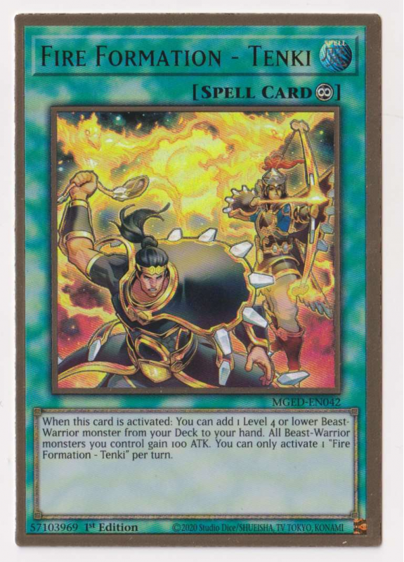 Fire Formation - Tenki (Gold Rare) : MGED-EN042 - Yu-Gi-Oh! Single Card